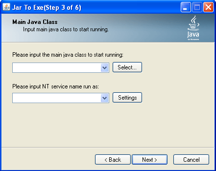 Step 3: Main Java Class | Jar2exe.com